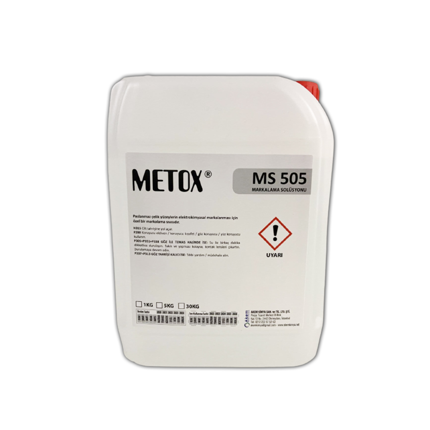 METOX MS 505 markalama solüsyonu 5 kg | Akem Kimya
